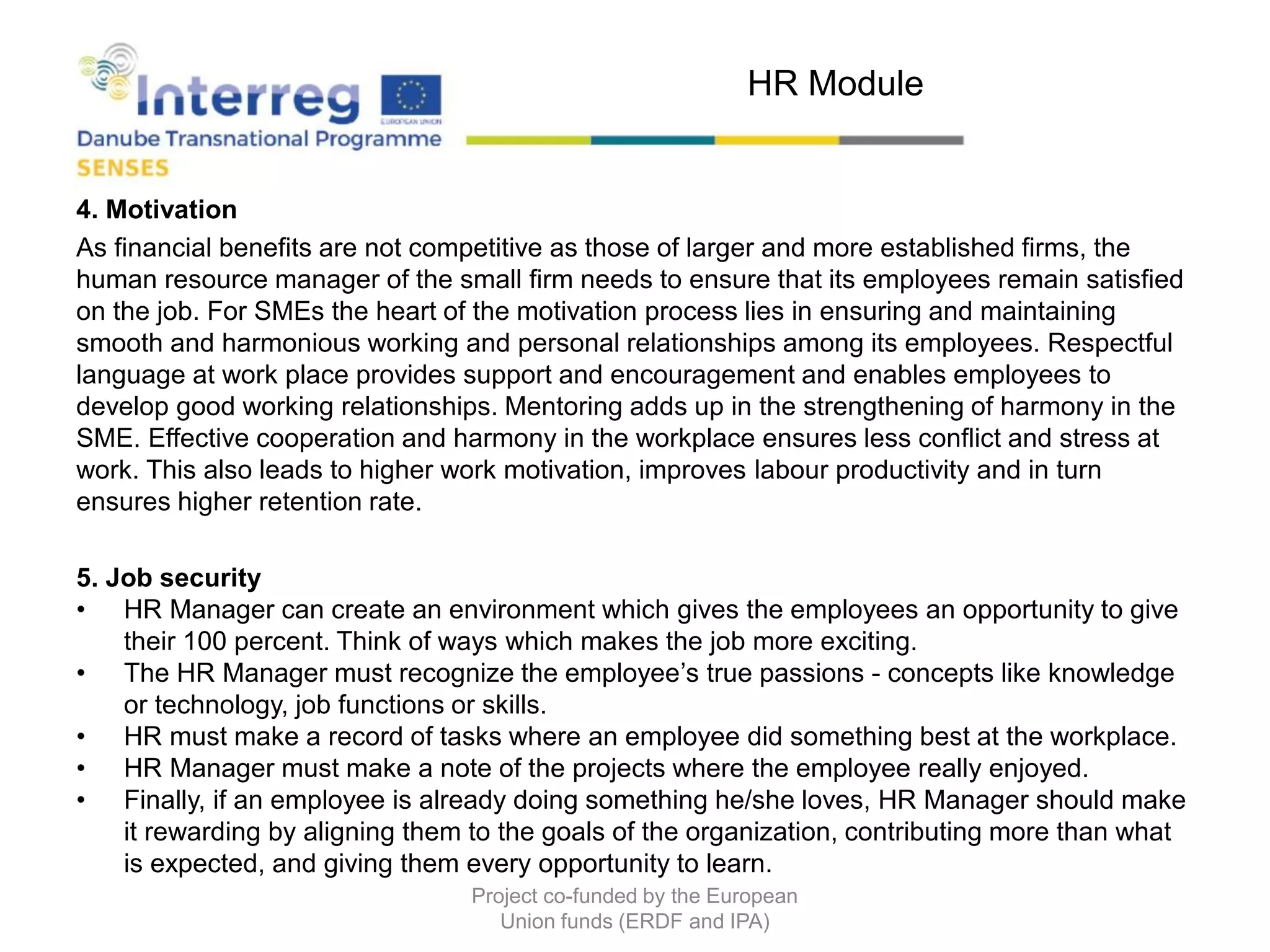 Module 4.3 - Human Resources management | PPTX