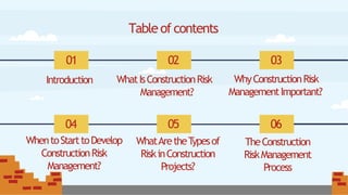 Risk Management in Engineering Construction Project | PPTX