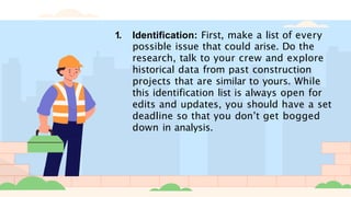Risk Management in Engineering Construction Project | PPTX