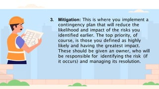 Risk Management in Engineering Construction Project | PPTX