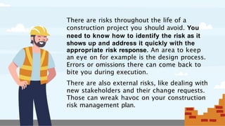 Risk Management in Engineering Construction Project | PPTX