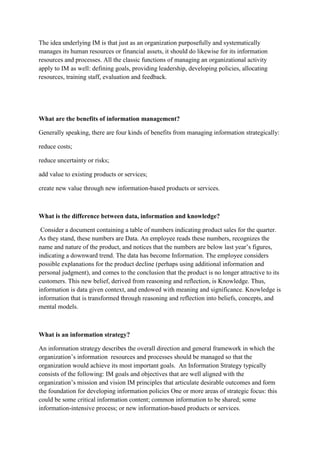 Management notes | PDF