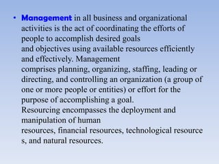 Management Notes | PPT