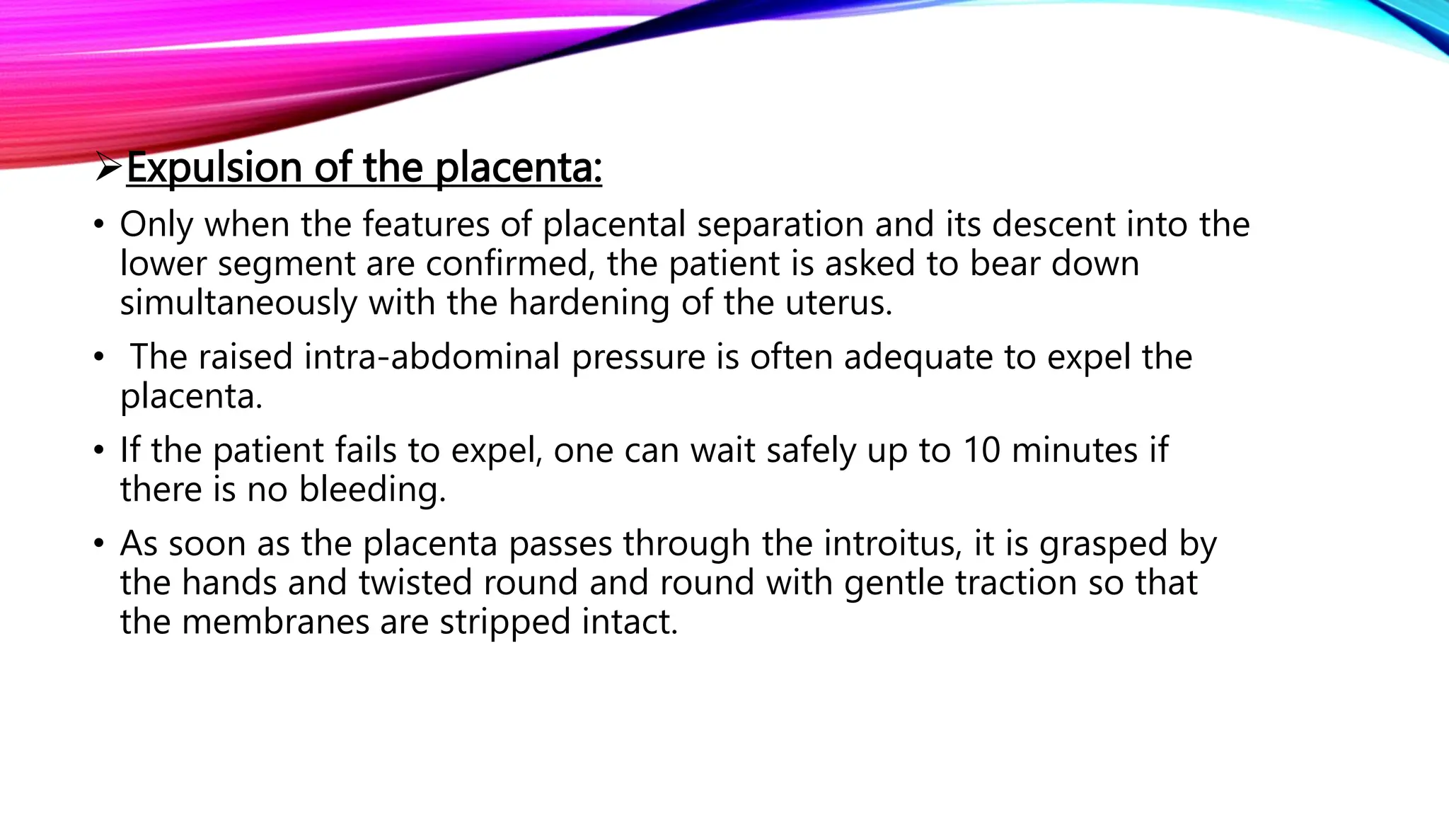 MANAGEMENT OF 3RD STAGE OF LABOR.pptx OBG | PPTX
