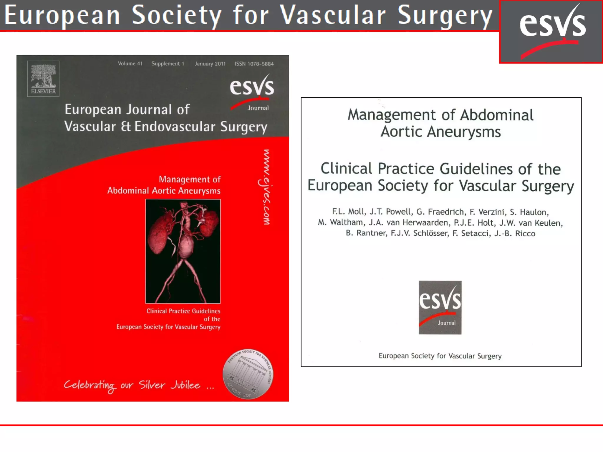 Management of aaa clinical practice guidelines of the esvs | PPT