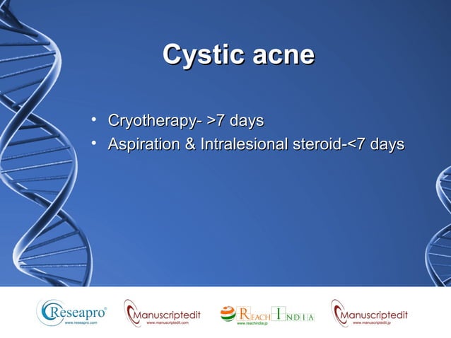 Management of Acne : Part - 4 | PPT
