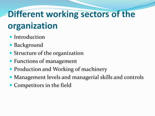 Management of a company | PPTX