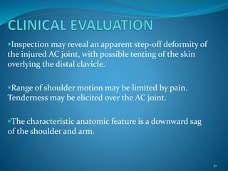 Management of acromioclavicular joint dislocations | PPTX