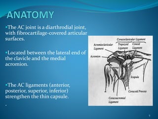 Management of acromioclavicular joint dislocations | PPTX