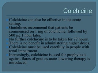Management of acute and recurrent gout | PPTX