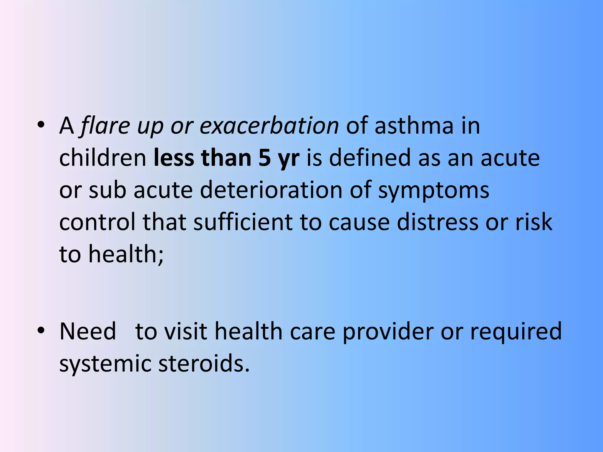 Management of acute asthma | PPTX