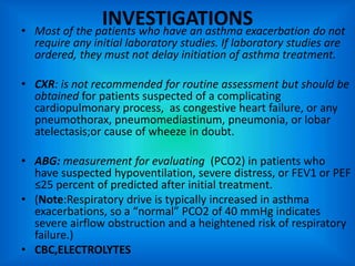 Management of acute asthma | PPTX