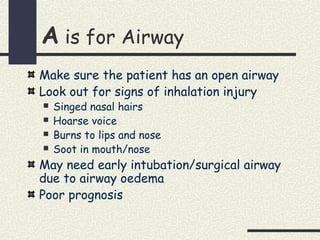 Management of acute burns | PPS