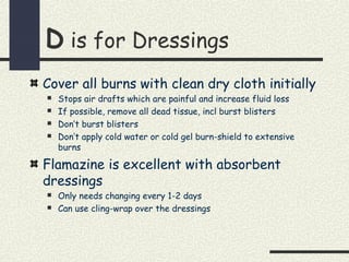 Management of acute burns | PPS