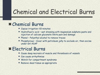 Management of acute burns | PPS