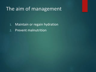 Management of acute diarrhea in children | PPTX