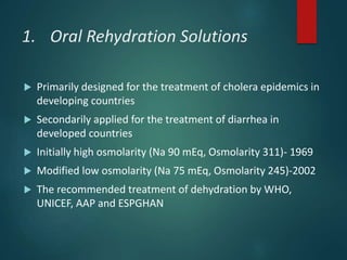 Management of acute diarrhea in children | PPTX