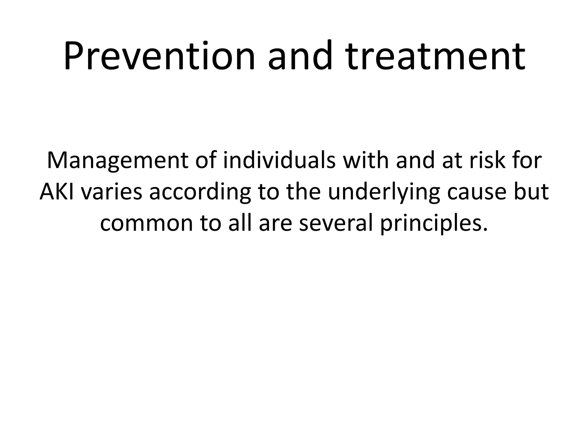 Management of acute kidney injury | PPTX