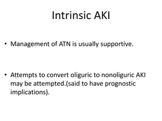 Management of acute kidney injury | PPTX