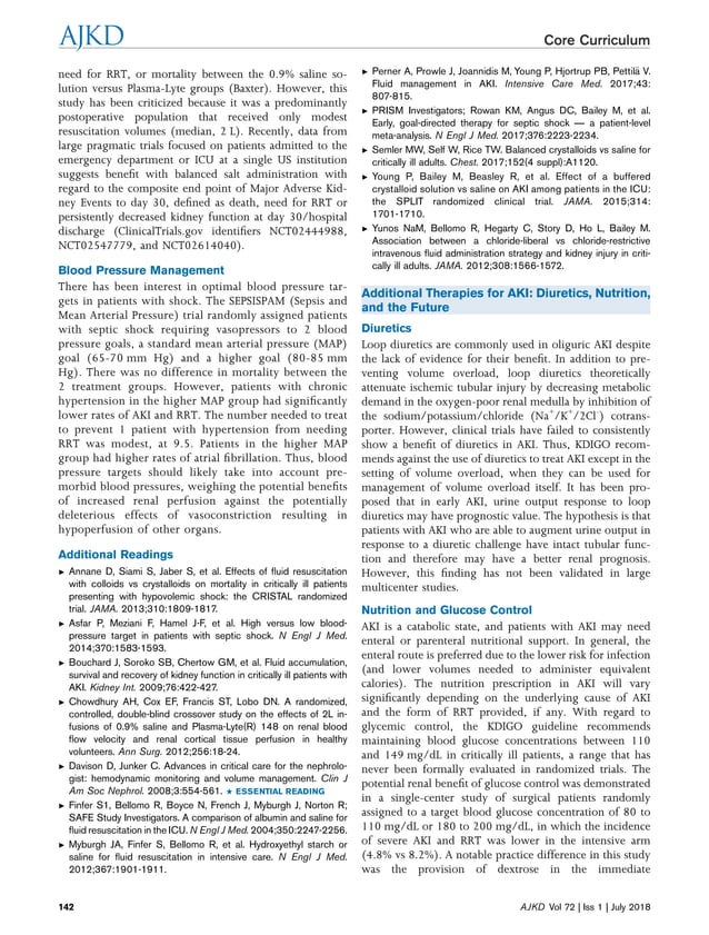 Management of acute kidney injury | PDF