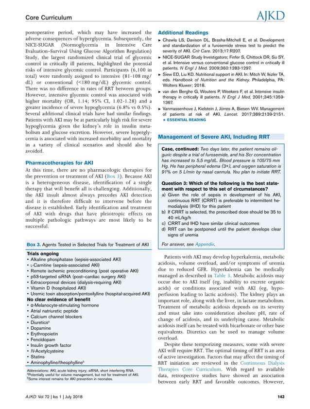 Management of acute kidney injury | PDF