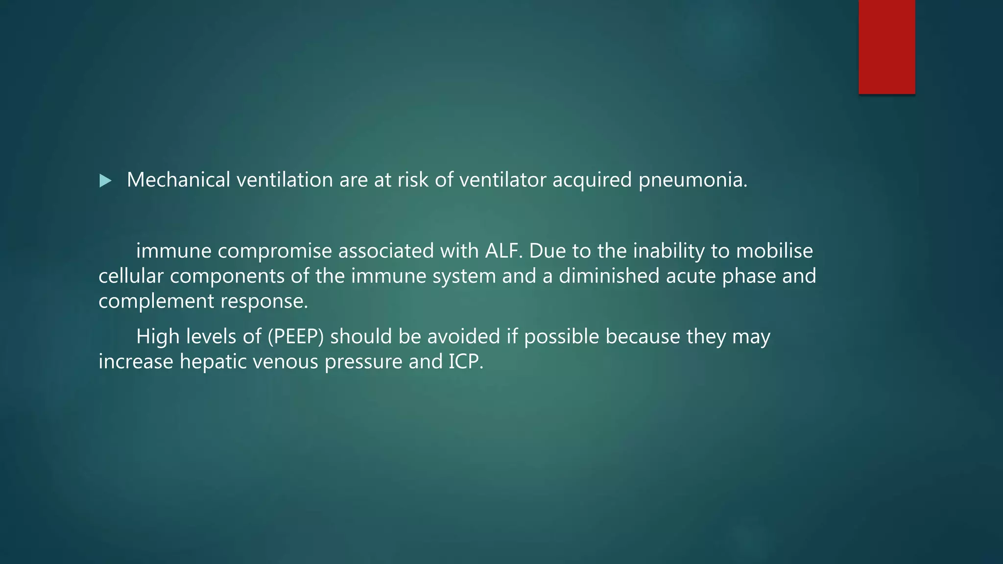 Management of acute liver failure in critical care | PPTX