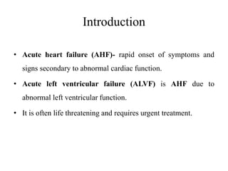 Management of acute lvf | PPTX