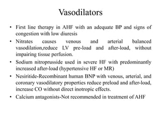 Management of acute lvf | PPTX