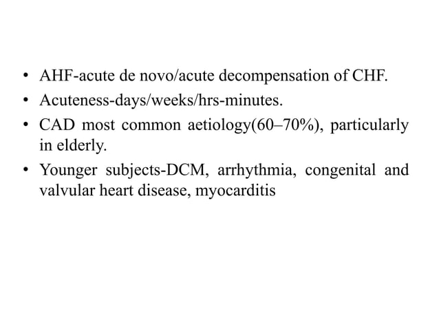 Management of acute lvf | PPTX | Heart and Cardiovascular Diseases ...
