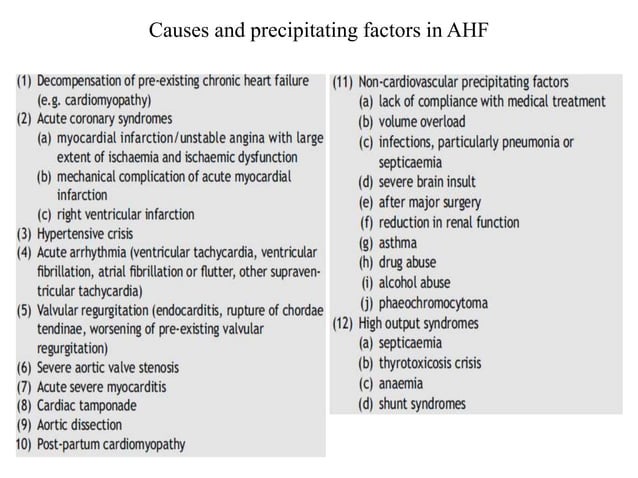 Management of acute lvf | PPTX | Heart and Cardiovascular Diseases ...