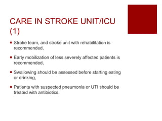 MANAGEMENT OF ACUTE STROKE | PPTX