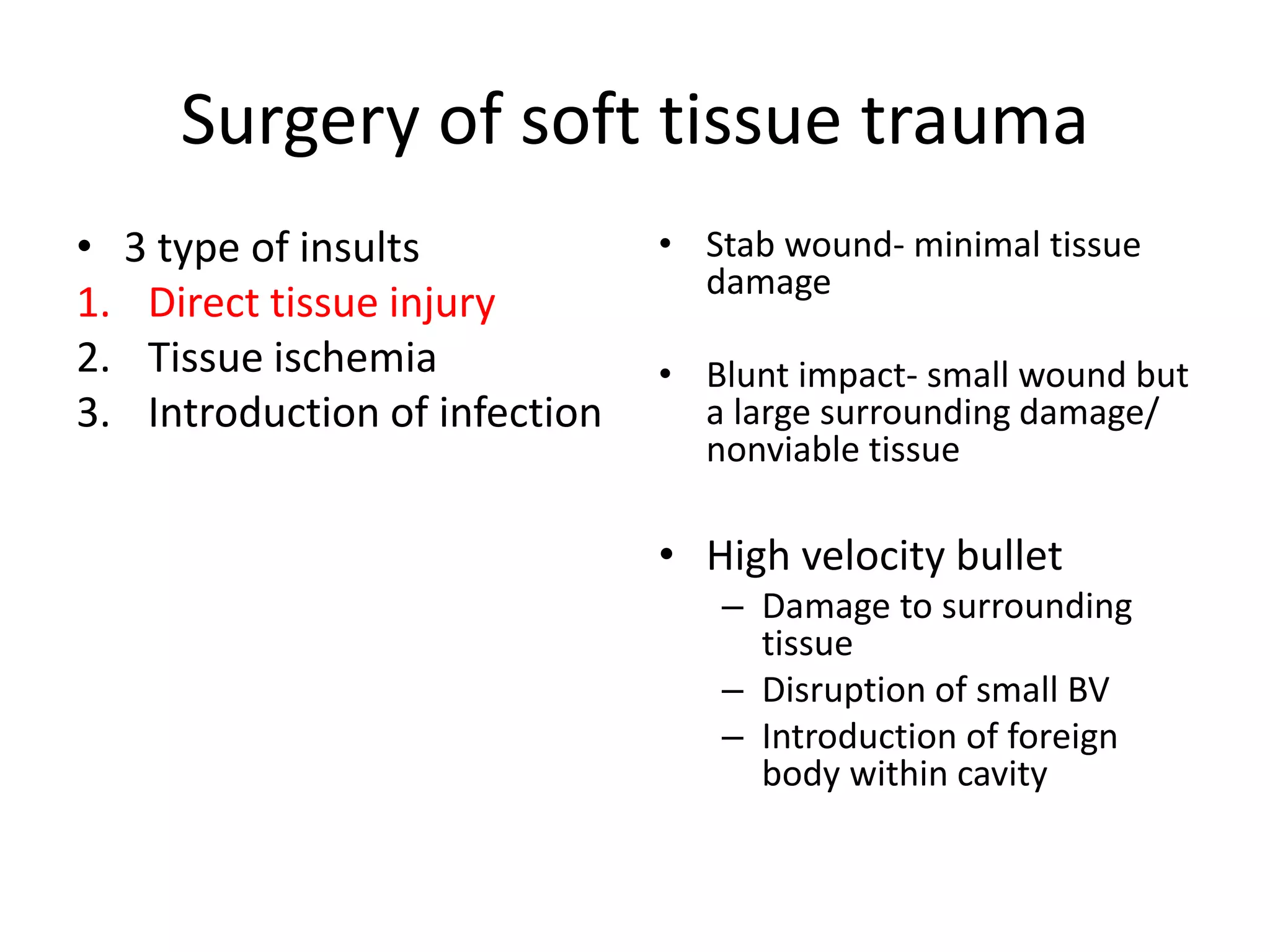 Management of acute trauma | PPT