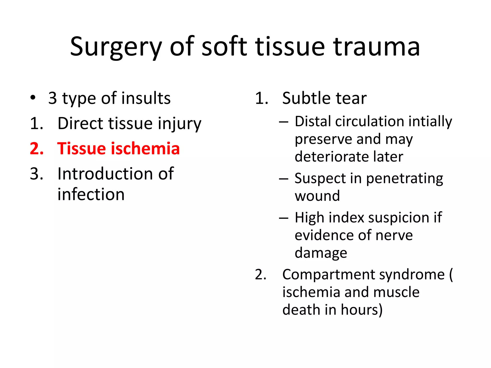 Management of acute trauma | PPT
