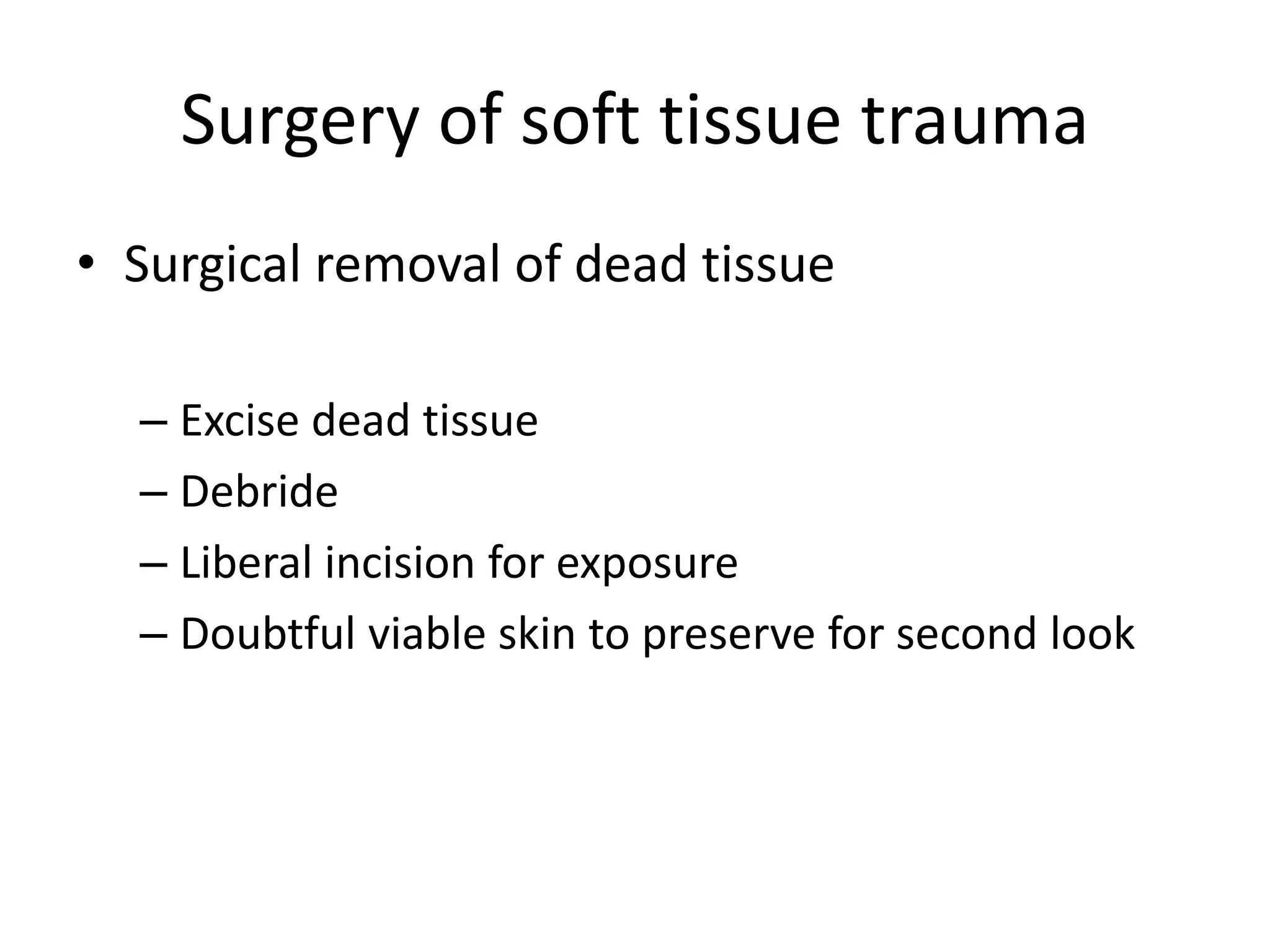Management of acute trauma | PPT