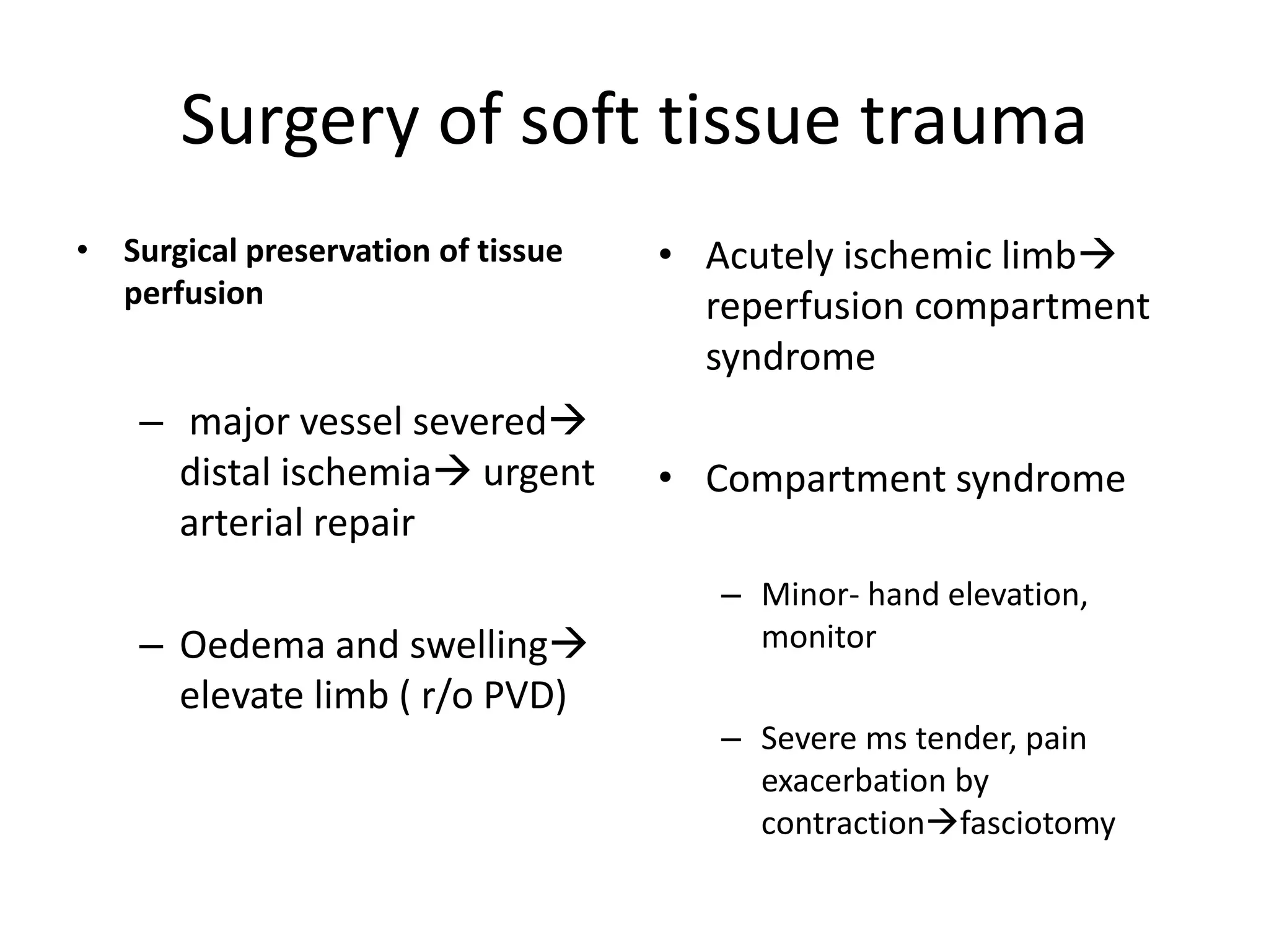 Management of acute trauma | PPT