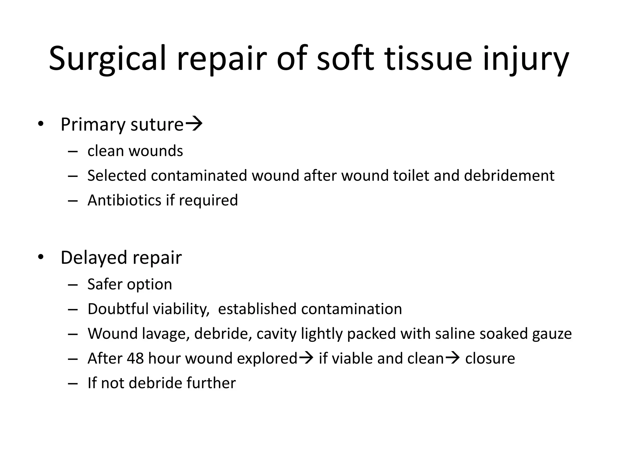 Management of acute trauma | PPT