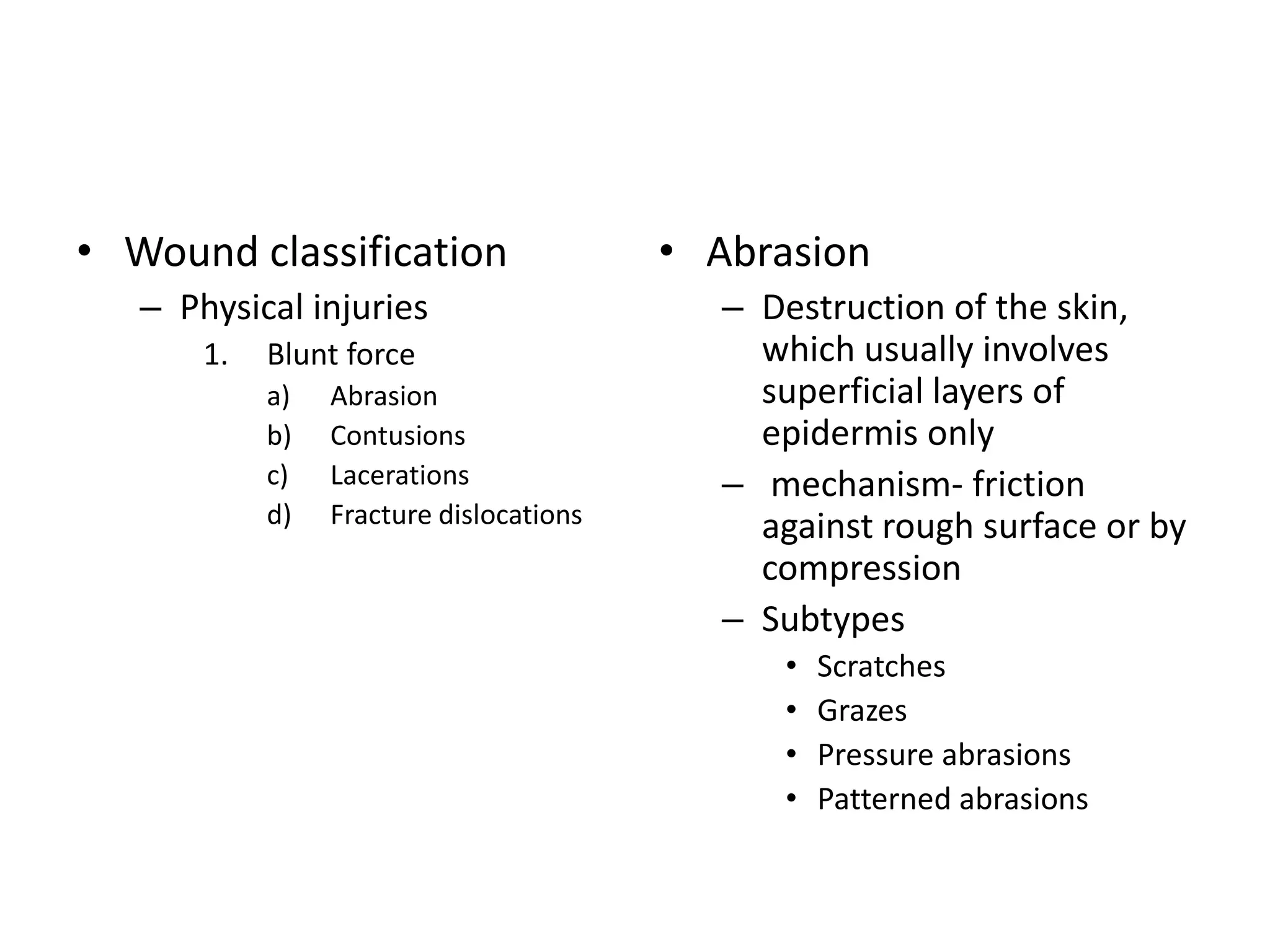 Management of acute trauma | PPT