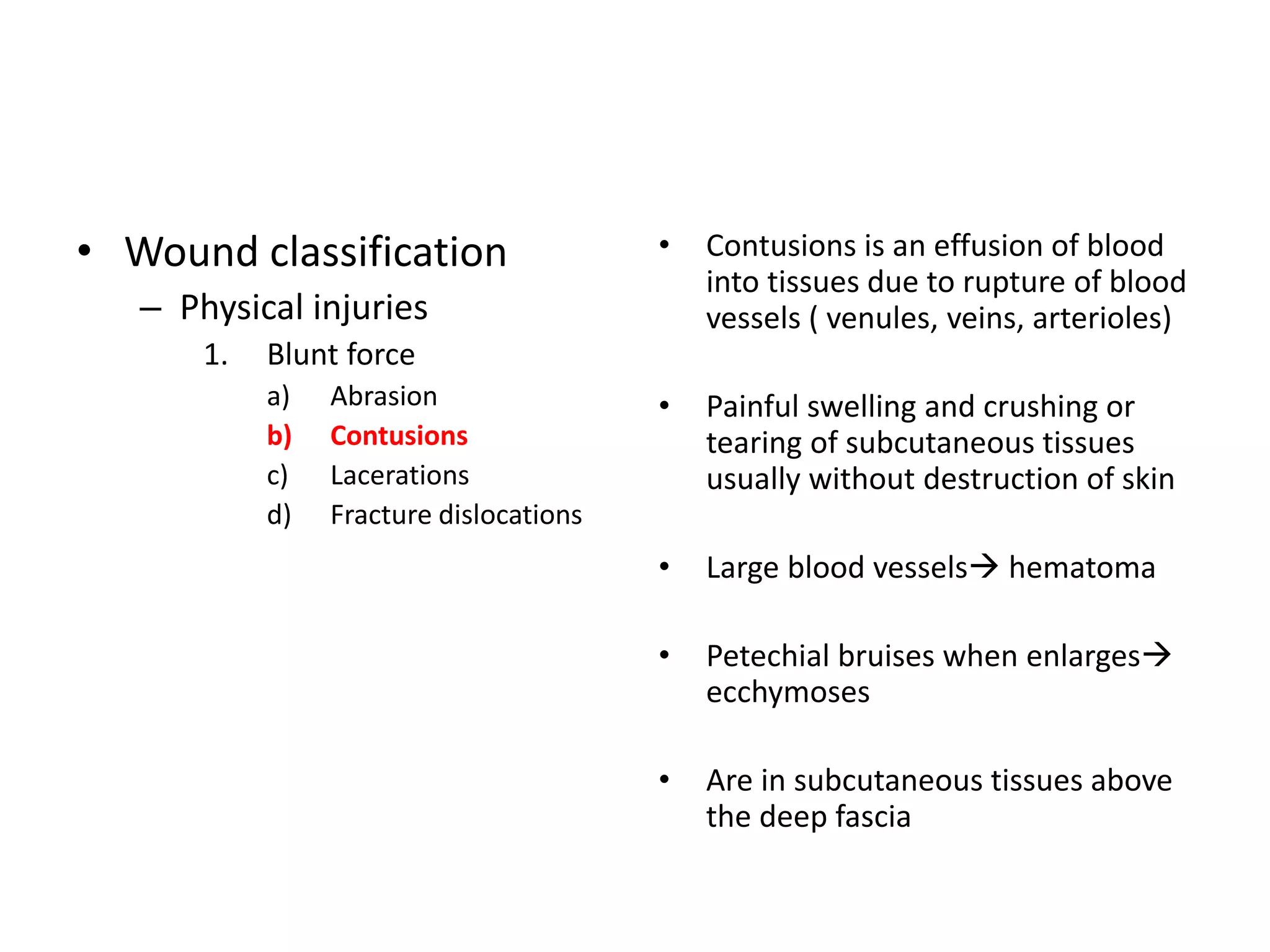 Management of acute trauma | PPT