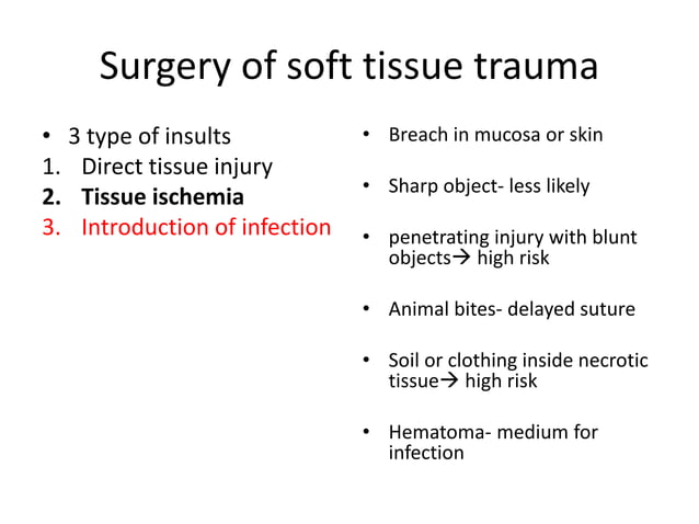 Management of acute trauma | PPT