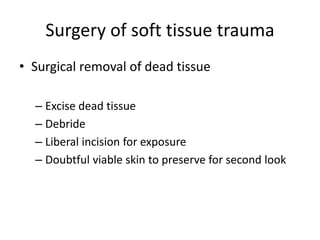 Management of acute trauma | PPTX