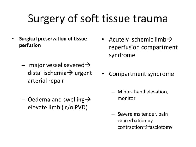 Management of acute trauma | PPT