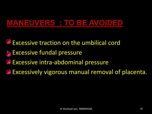 MANAGEMENT OF ACUTE UTERINE INVERSION BY DR SHASHWAT JANI | PPTX ...