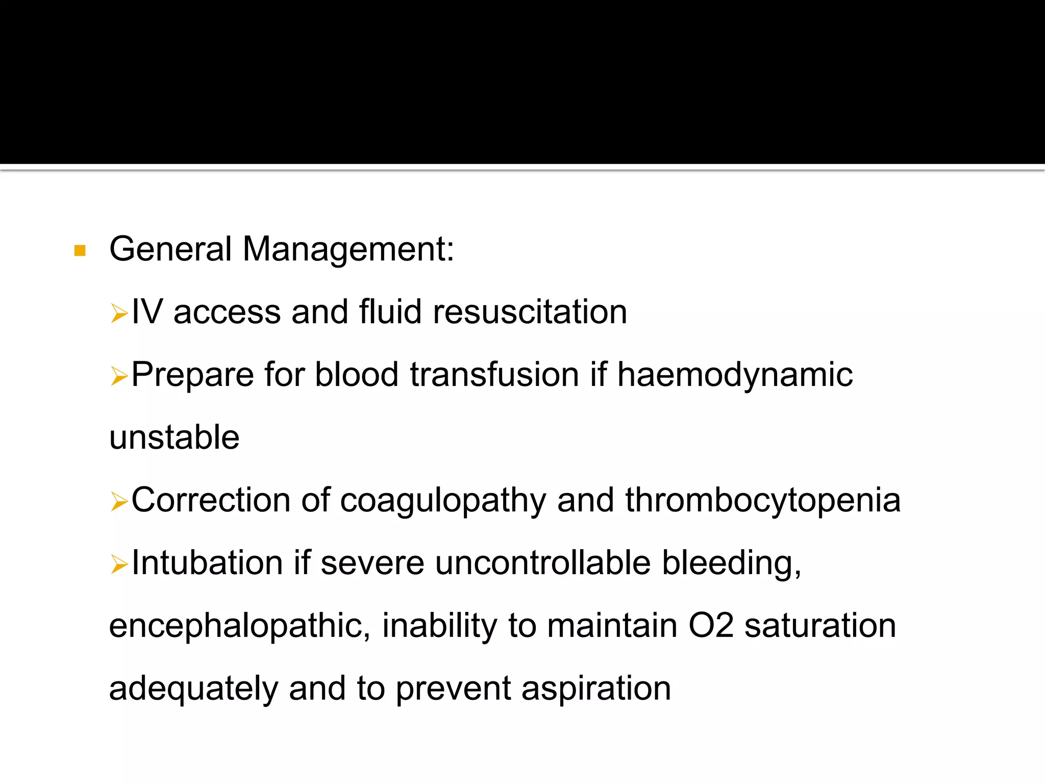 Management of acute variceal bleeding | PPTX