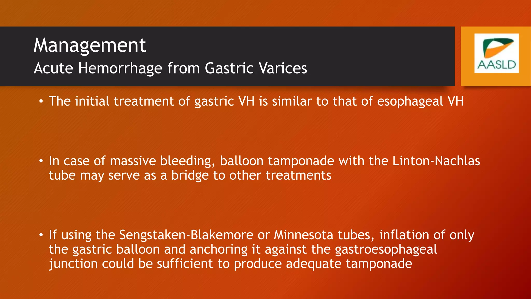 Management of Acute Variceal Bleeding | PPTX