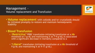 Management of Acute Variceal Bleeding | PPTX