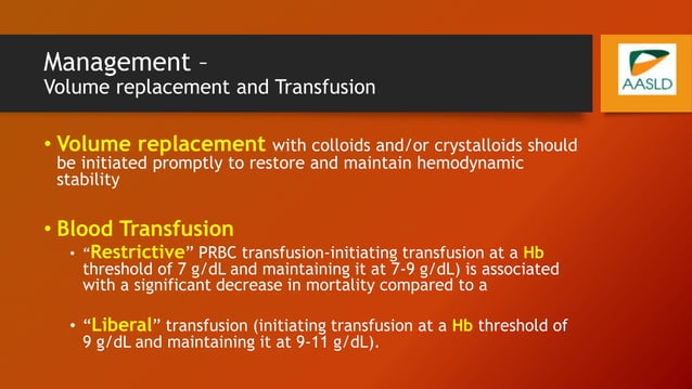 Management of Acute Variceal Bleeding | PPTX