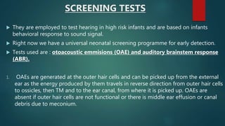 Management of a deaf child | PPTX