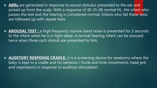 Management of a deaf child | PPTX