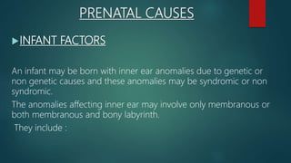 Management of a deaf child | PPTX