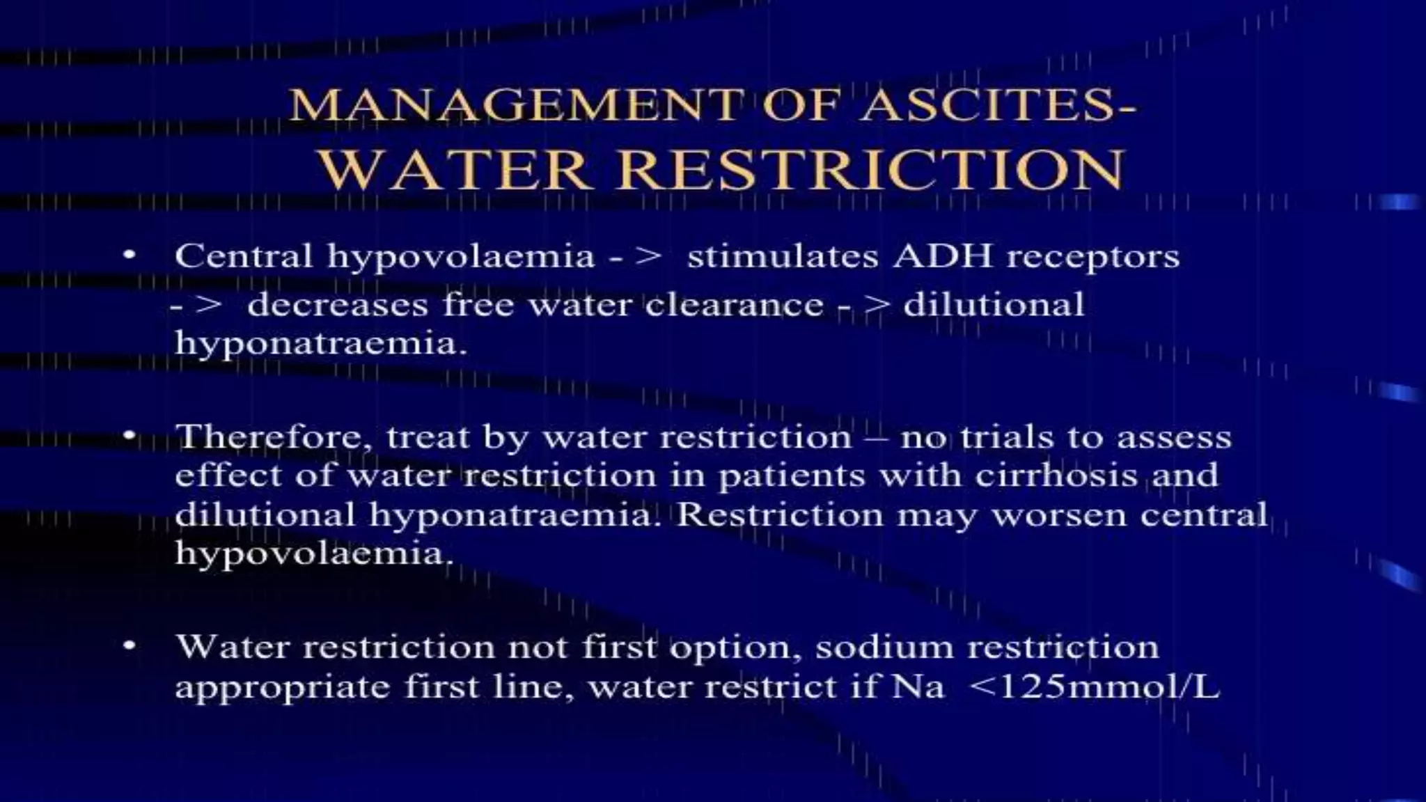 Management of adult patients with ascites due to | PPT